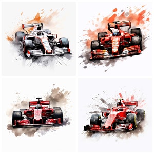 43 Formula 1 Race Car PNG Clipart, Watercolor F1 Snapshot PNG Bundle ...