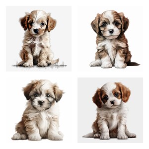18 Puppy PNG Clipart Series 2, PNG Puppies Set, Dog Clipart, Animal ...