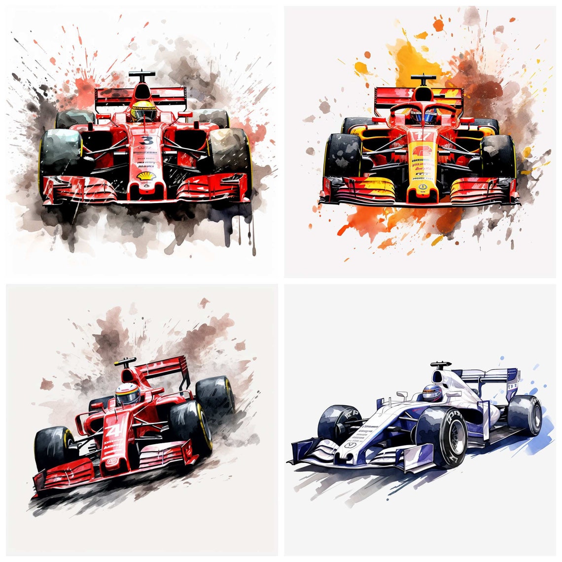 43 Formula 1 Race Car PNG Clipart Watercolor F1 Snapshot PNG - Etsy ...