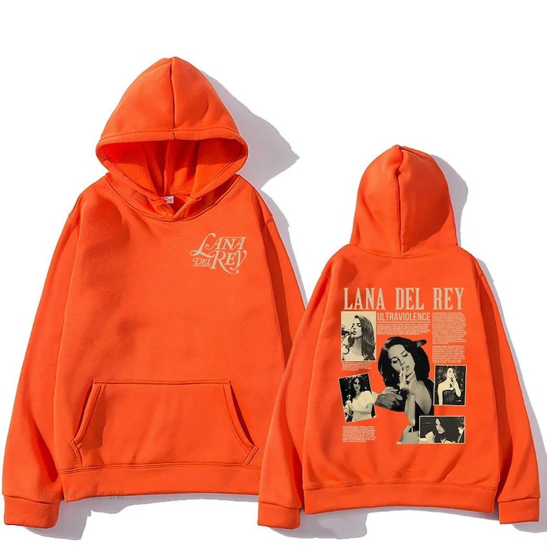 Lana Del Rey Hoodie Singer Graphic Sweatshirt for Fans, Casual Unisex ...