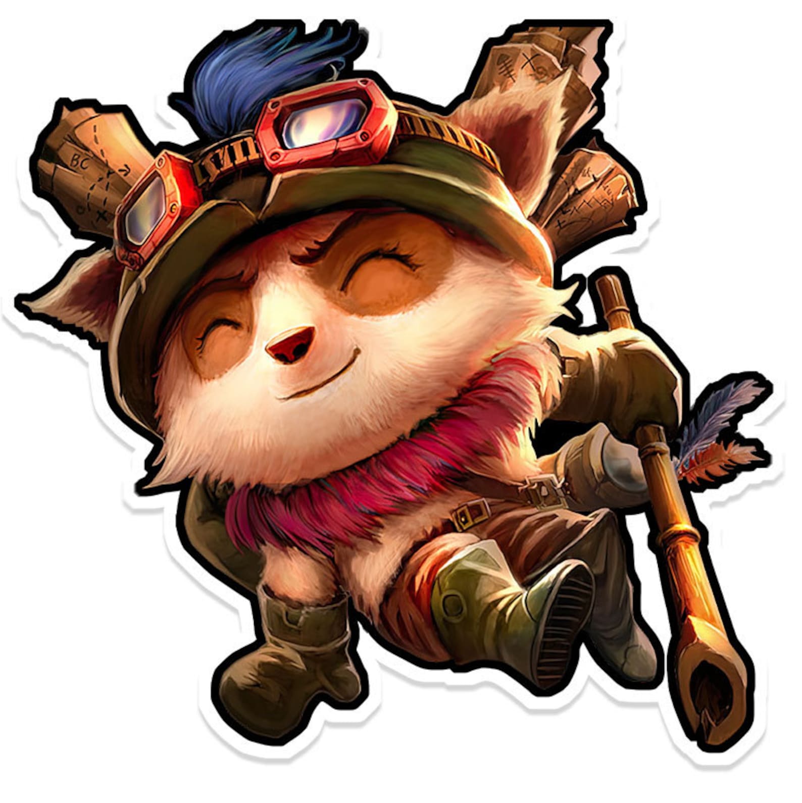 Teemo League of Legends Sticker Design Instant Digital Download PNG - Etsy