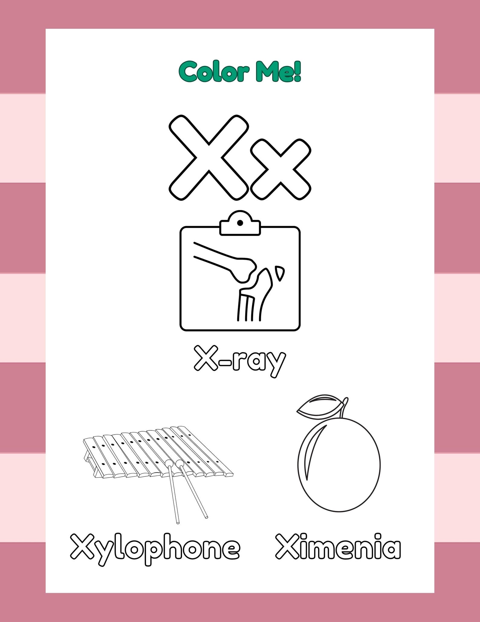 The ABC Alphabet Coloring Book for Kids (printable) - Etsy