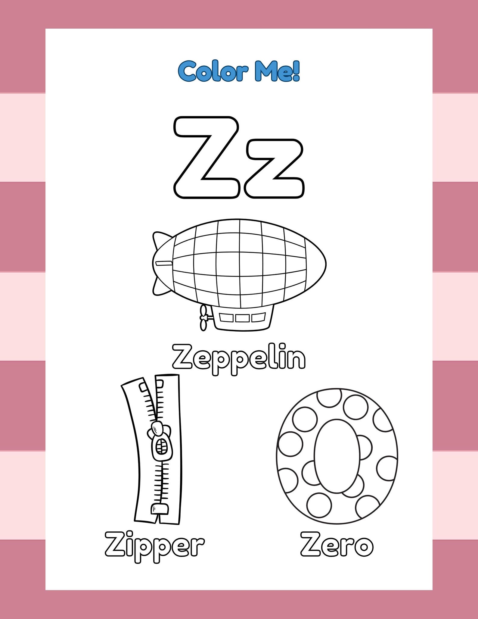 The ABC Alphabet Coloring Book for Kids (printable) - Etsy