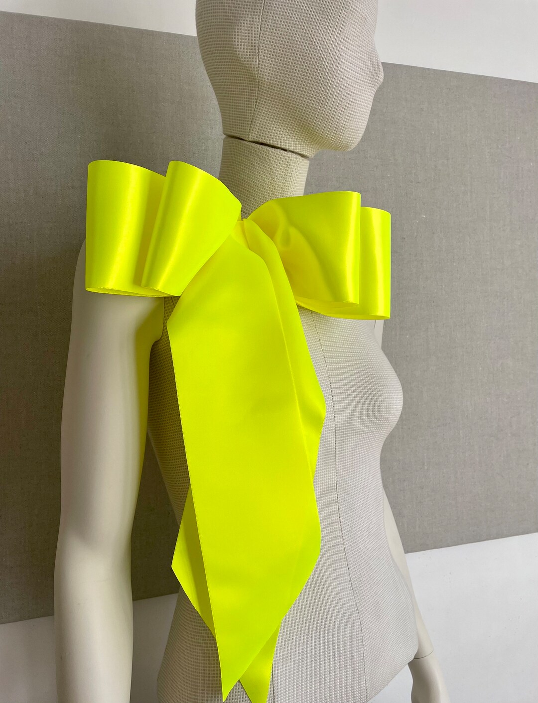 Oversized Neon Bow Brooch, Extra Large Flower Bow Brooches for Women ...