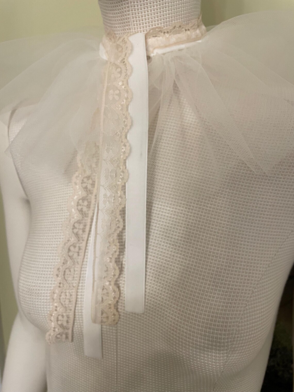 Tulle Ruffle Collar With Lace, Baby Costume Collar - Etsy