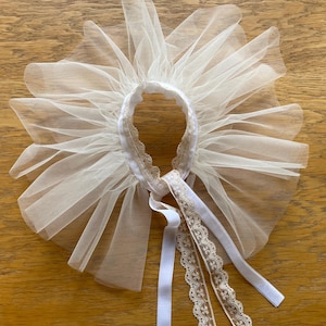 Tulle Ruffle Collar With Lace, Baby Costume Collar - Etsy