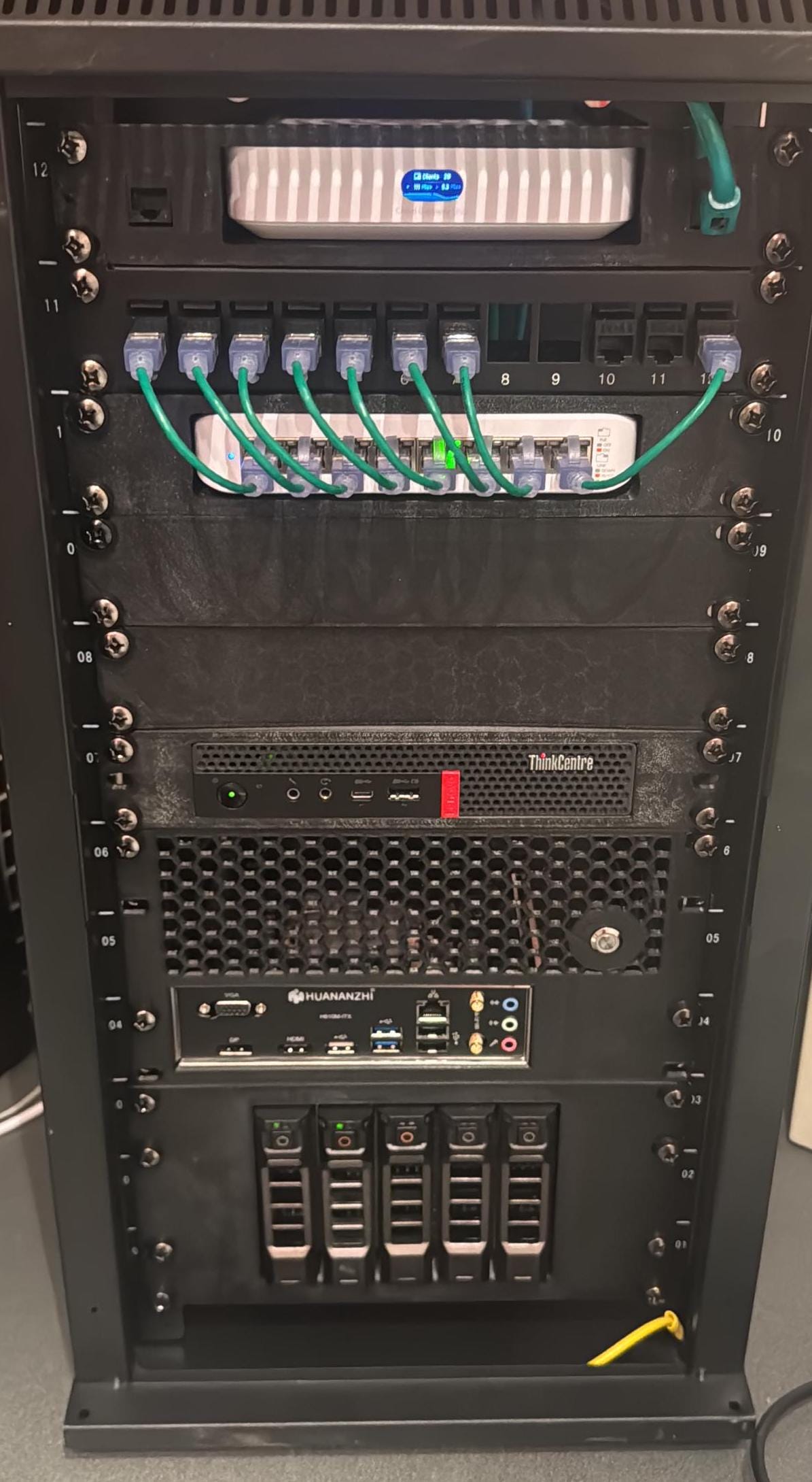 Homelab 5 Bay 3.5" Hotswap JBOD for 10" Server Rack SATA/SAS 3U - Etsy