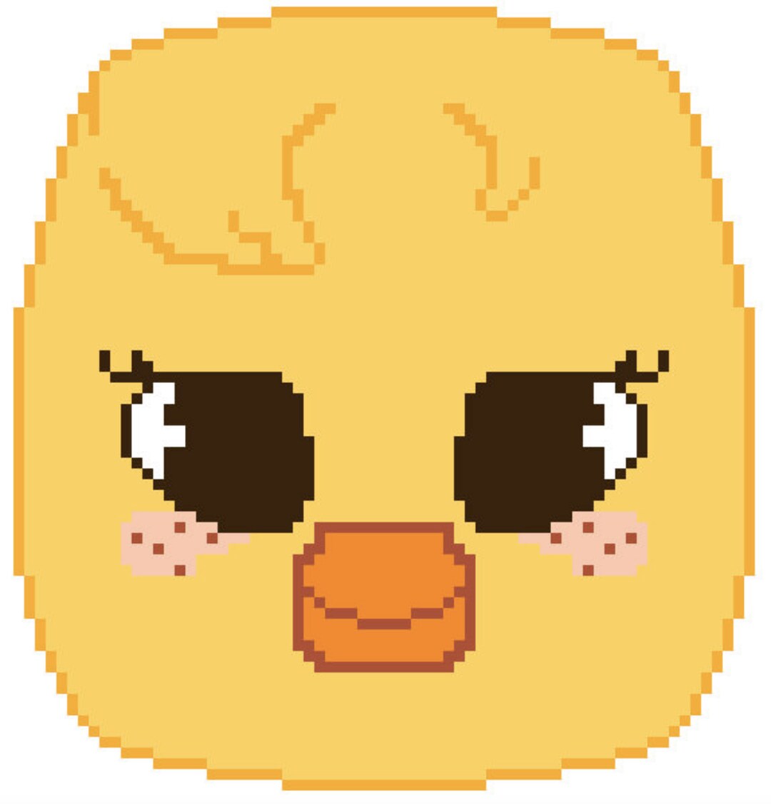 Skzoo Bbokari Cross Stitch Chick Pattern - Etsy
