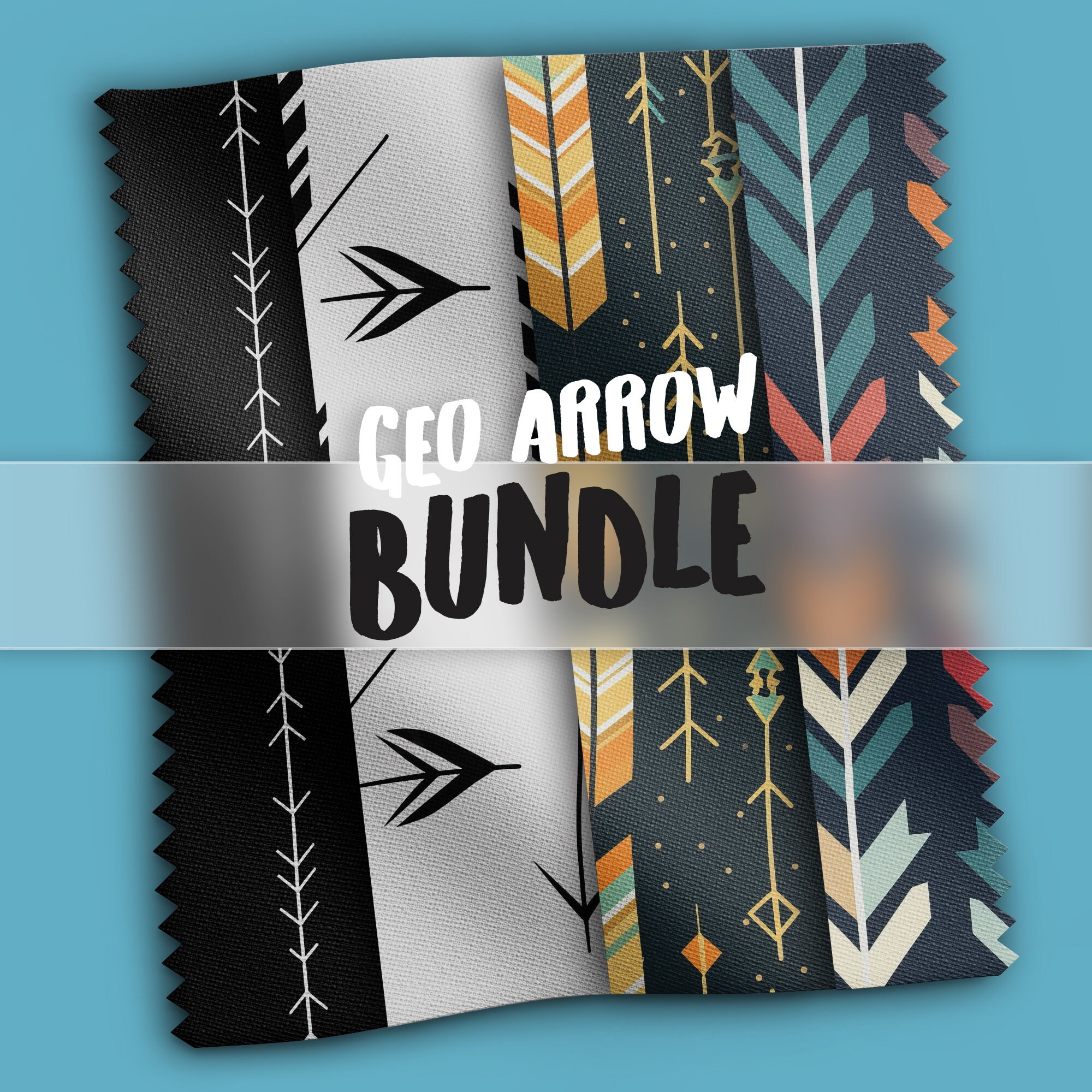 Geo Arrow Bundle Digital Pattern Seamless Pattern Fabric - Etsy