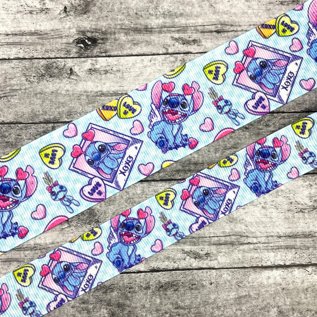 Blue Alien, 626, Stitch, Ribbon, 1.5 Inch, 7/8 Inch - Etsy