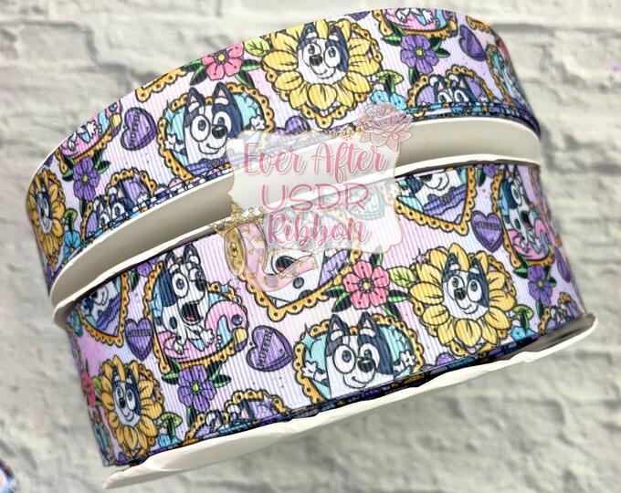 Blue Dog, Muffin, Ribbon, Size 1.5in, 7/8 - Etsy