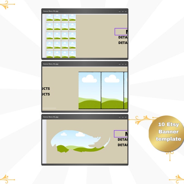 Drag and Drop Banner Template - Etsy