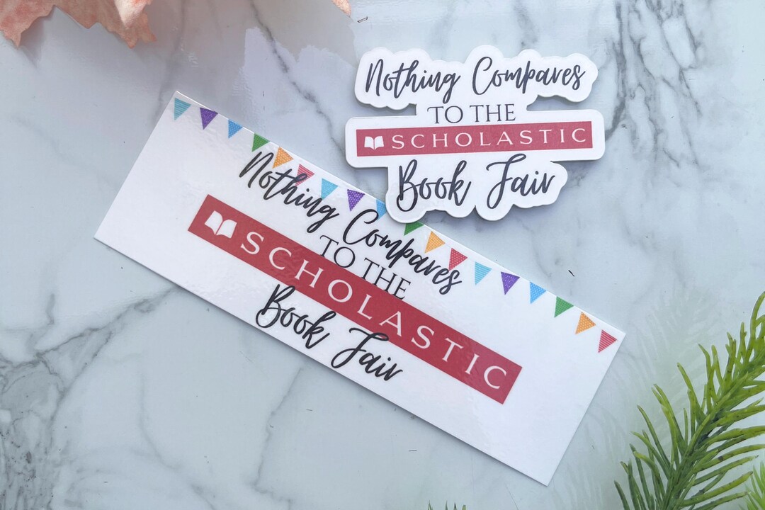 Nothing Compares to the Book Fair Sticker & Bookmark | Book Lover Gift ...