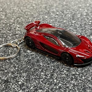 Mclaren P1 Keychain Red Diecast Car Hot Wheels Matchbox - Etsy
