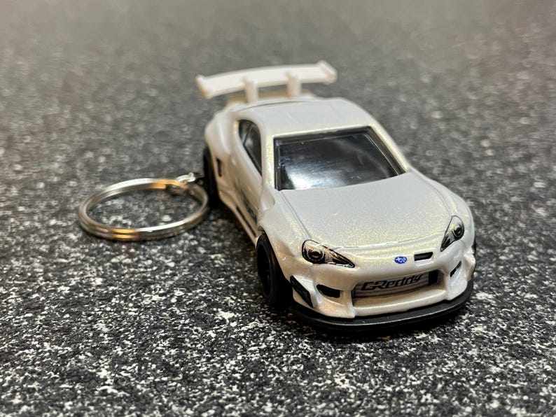Subaru BRZ Keychain White Pandem Diecast Car Hot Wheels Matchbox GR86 ...