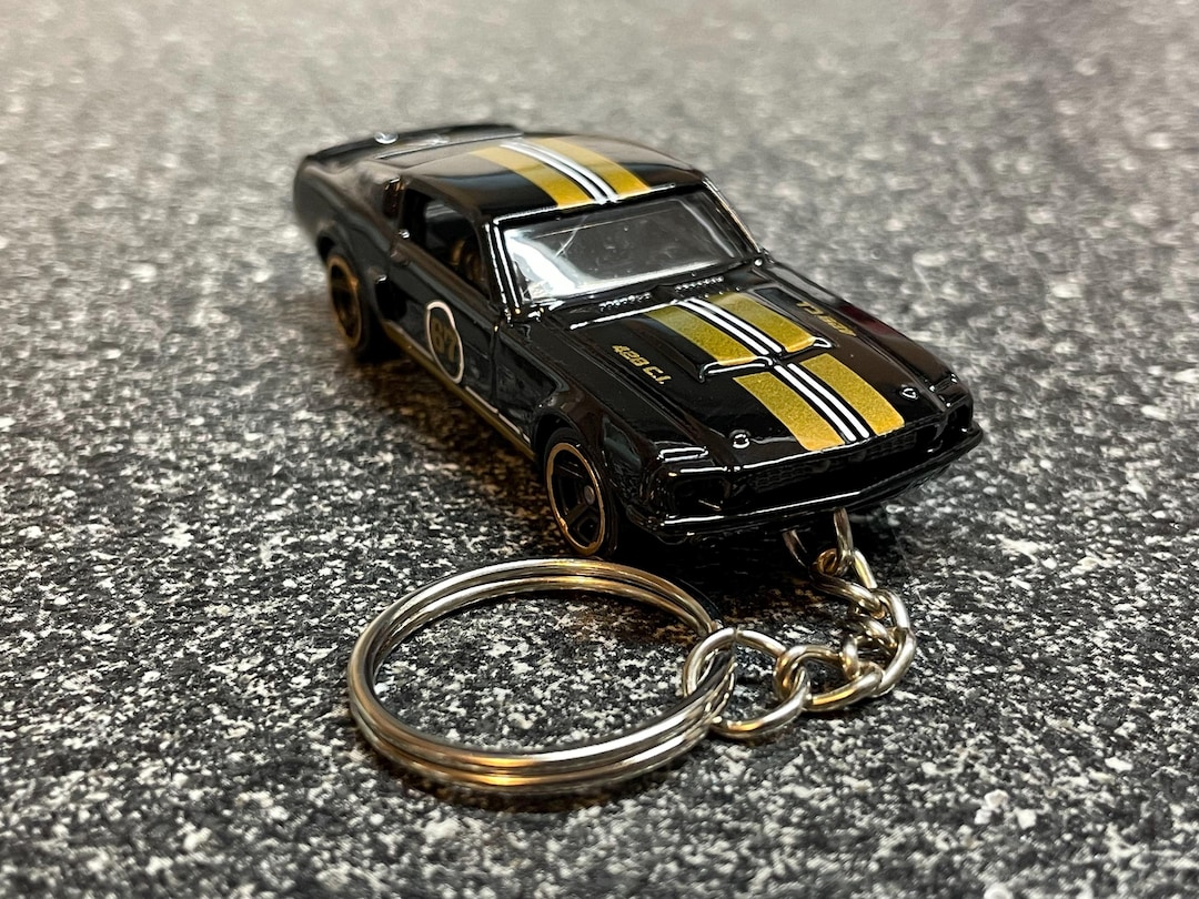 1967 Mustang Shelby GT500 Keychain Black Diecast Car Muscle Car - Etsy