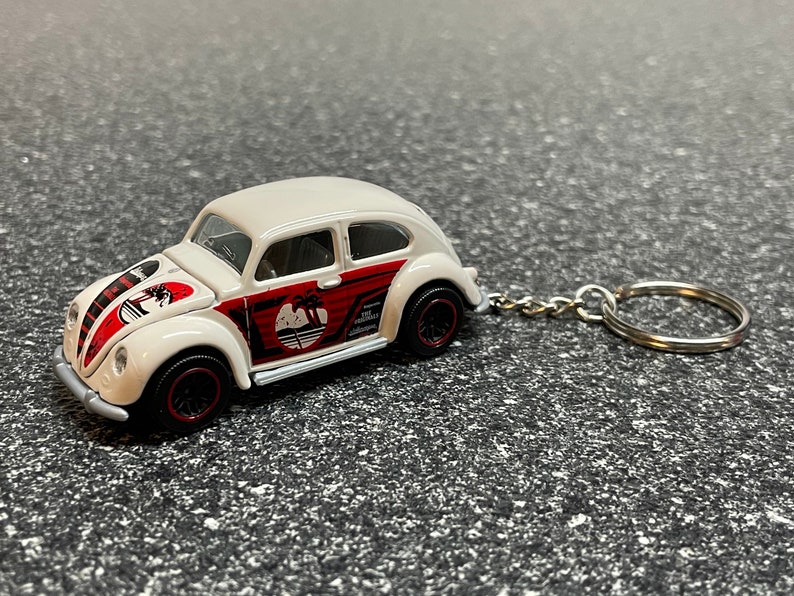 Beetle Bug Car White Keychain Diecast Car Hot Wheels Matchbox - Etsy