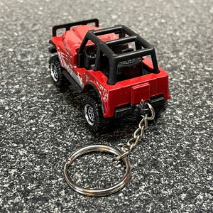 Fits Jeep CJ7 Red Top Gun Movie Keychain Matchbox Hot Wheels - Etsy
