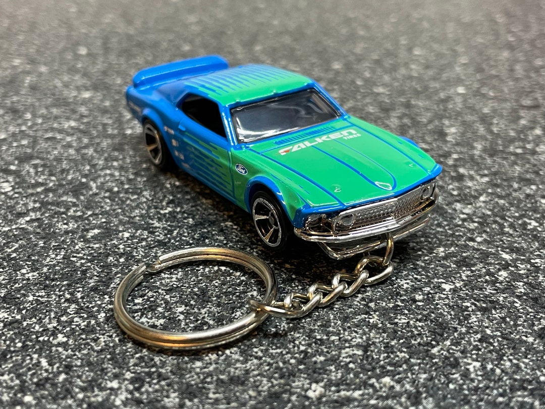 1969 Boss 302 Mustang Blue Keychain Hot Wheels Muscle Car - Etsy