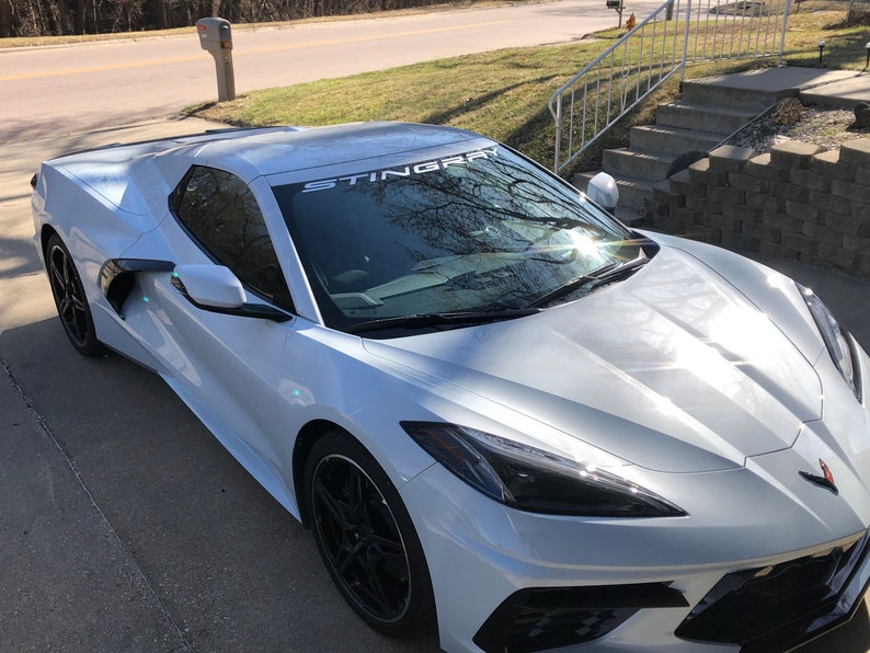 Corvette Stingray C8 Windshield Vinyl Decal - Etsy