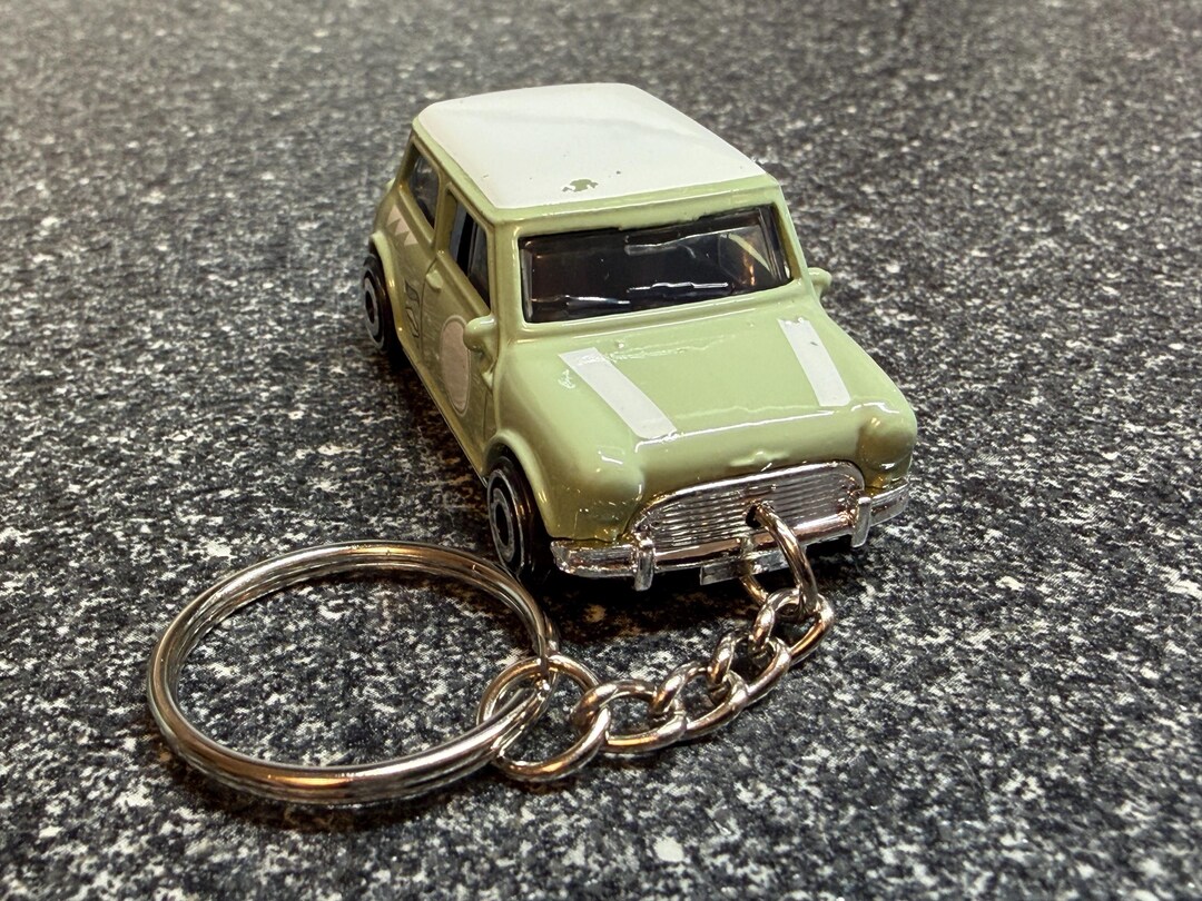 1964 Austin Mini Cooper Keychain Mint Green Hot Wheels Matchbox - Etsy
