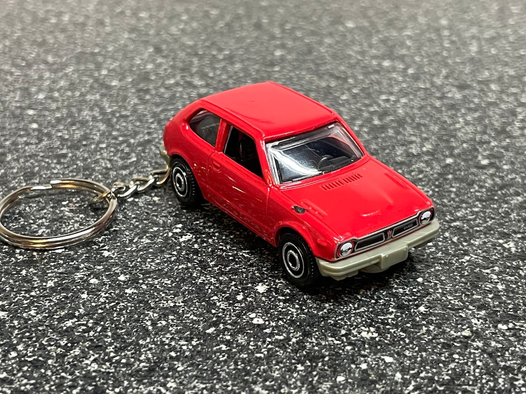 1976 Honda Civic Hatchback Red Keychain Diecast Car - Etsy