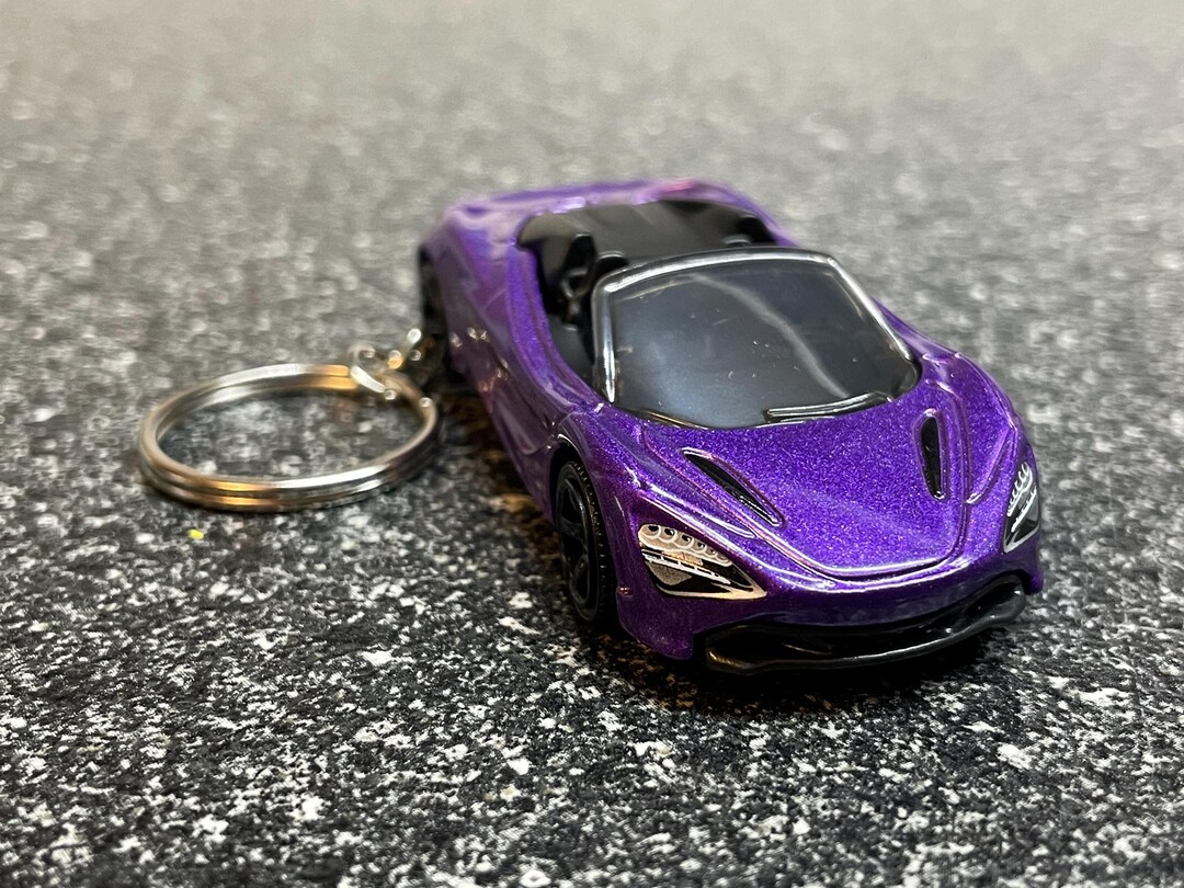 Mclaren 720s Spyder Purple Keychain Diecast Car - Etsy