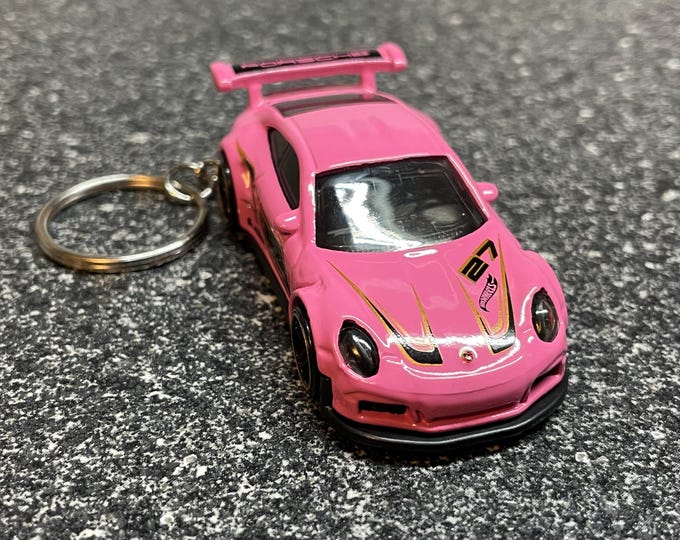 PORSCHE 911 GT3 RS Keychains [custom Hotwheels Car Couple Bagcharm ...