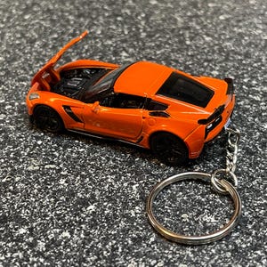 C7 Corvette Z06 Keychain Sebring Orange Diecast Car - Etsy