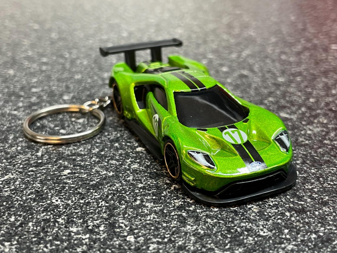 2017 Ford GT Keychain Green Lemans Diecast Car Keychain Hot Wheels ...