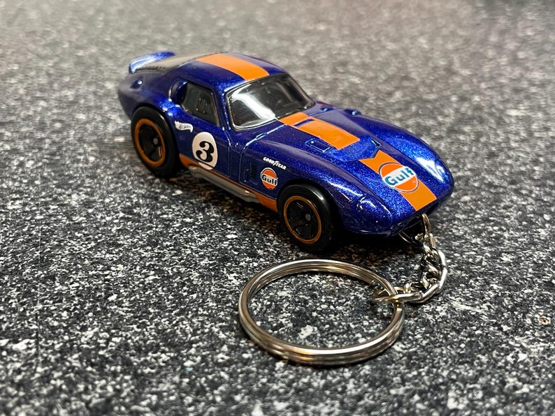 Shelby Daytona Coupe Gulf Blue Keychain Hot Wheels Matchbox - Etsy