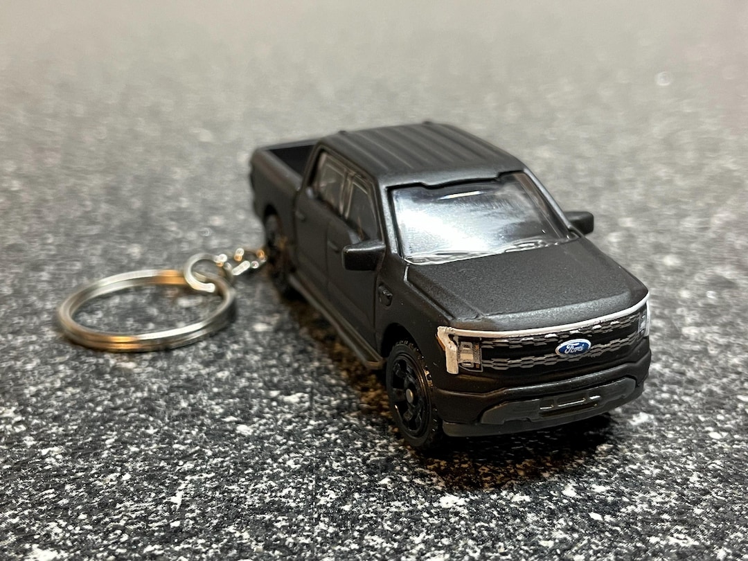 Ford F150 Lightning EV Keychain Black Diecast Car Matchbox Hot Wheels ...