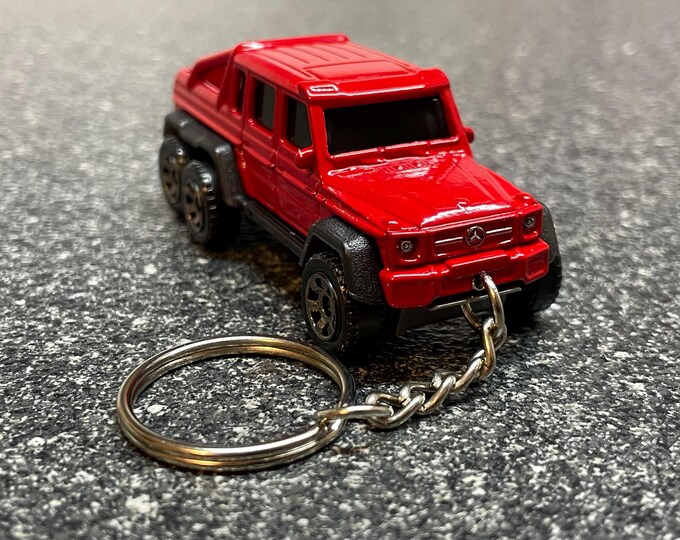 Mercedes Benz G Wagon 6x6 G63 Keychain Red Hot Wheels Matchbox - Etsy