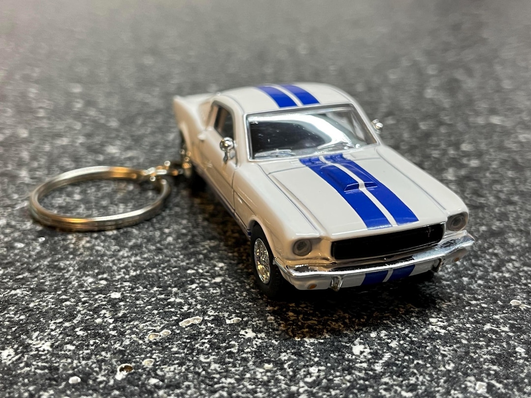 1965 Mustang Shelby GT350 Keychain White Hot Wheels Matchbox - Etsy