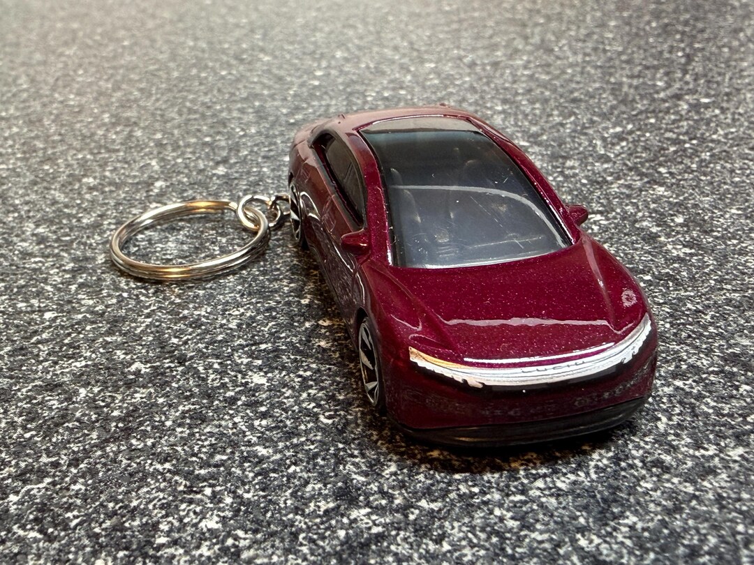 Lucid Air Keychain Maroon Hot Wheels Matchbox - Etsy