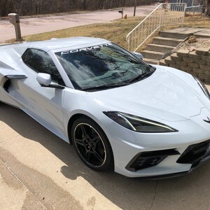 Corvette C8 Windshield Vinyl Decal - Etsy