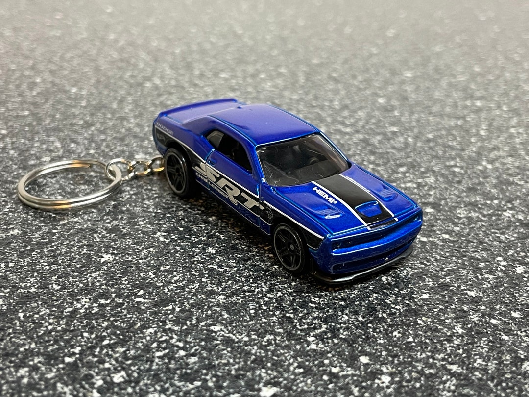 Fits 2015 Challenger Hemi SRT Hellcat Keychain Diecast Blue Car ...