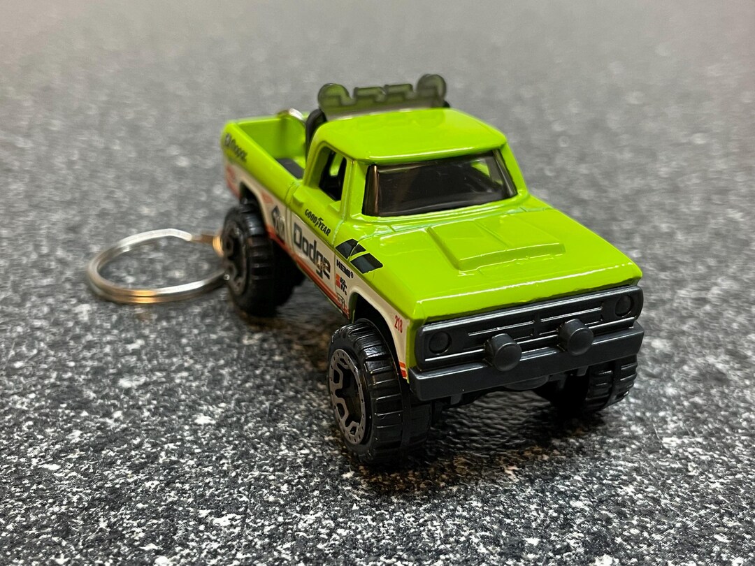 Fits Power Wagon Truck Keychain Green Matchbox Hot Wheels D100 - Etsy