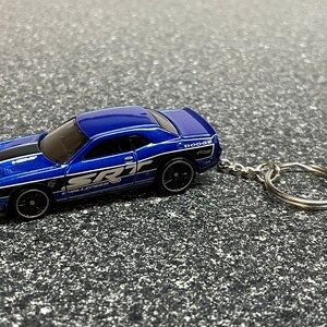 Fits 2015 Challenger Hemi SRT Hellcat Keychain Diecast Blue Car ...