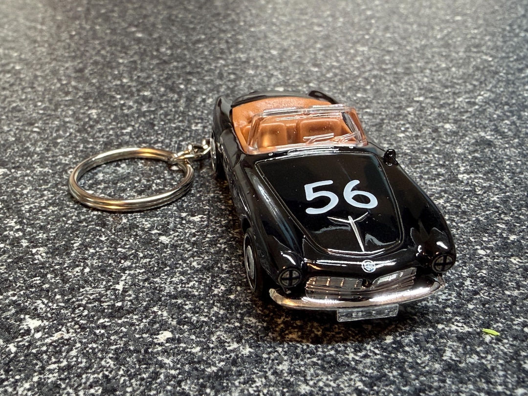BMW 507 Convertible Roadster Keychain Black Hot Wheels Matchbox - Etsy