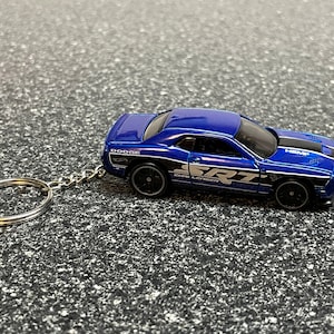 Fits 2015 Challenger Hemi SRT Hellcat Keychain Diecast Blue Car ...