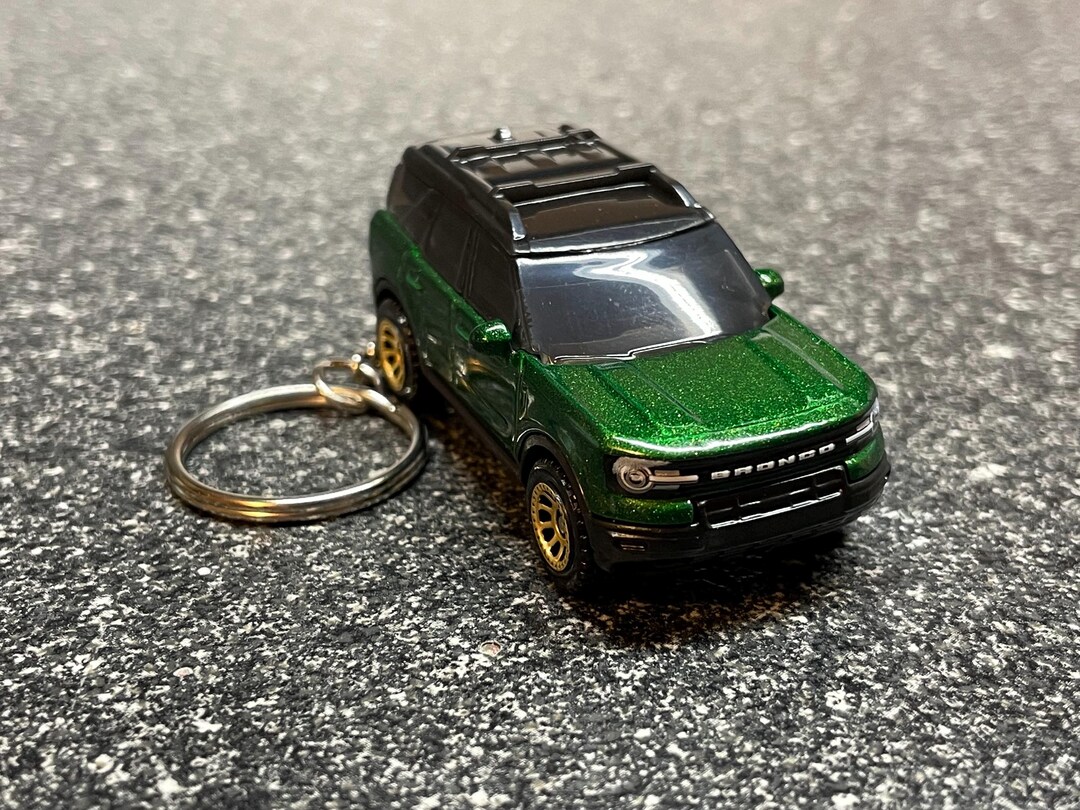 Bronco Sport Keychain Eruption Green Metallic Matchbox Hot Wheels ...