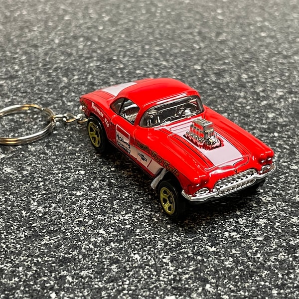 Hot Rod Keychain - Etsy