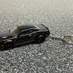 Fits Challenger Hellcat Demon Hemi SRT Keychain Diecast Car Matchbox ...