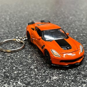 C7 Corvette Z06 Keychain Sebring Orange Diecast Car - Etsy