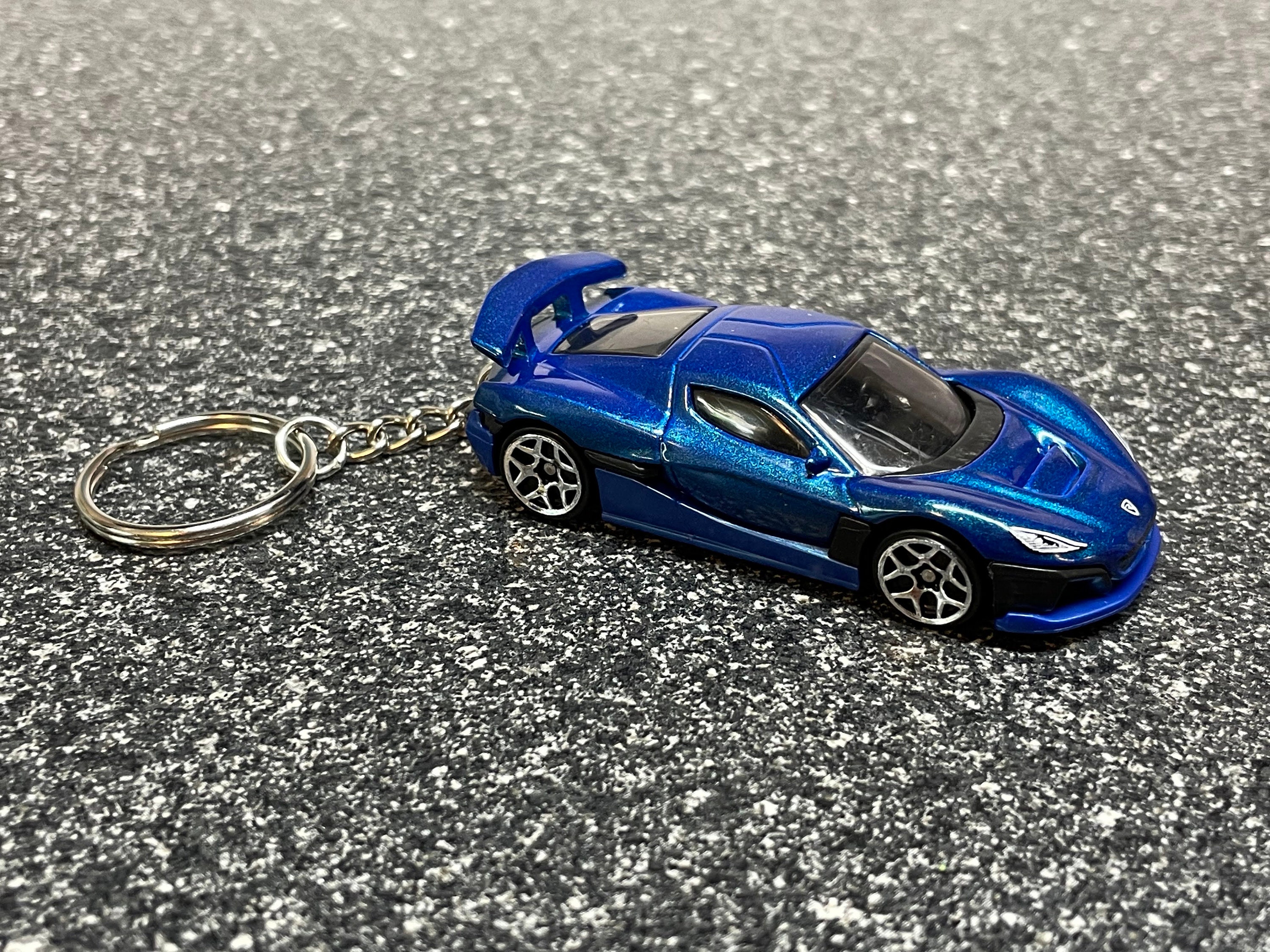 Rimac Nevera EV Hypercar Blue Keychain Diecast Car Hot Wheels Matchbox ...