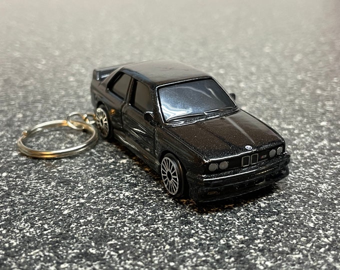 BMW E30 M3 Black Keychain Hot Wheels Matchbox - Etsy