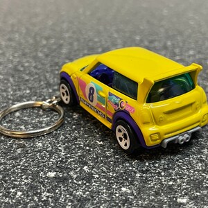 Mini Cooper S Keychain Yellow Hot Wheels Matchbox JCW - Etsy