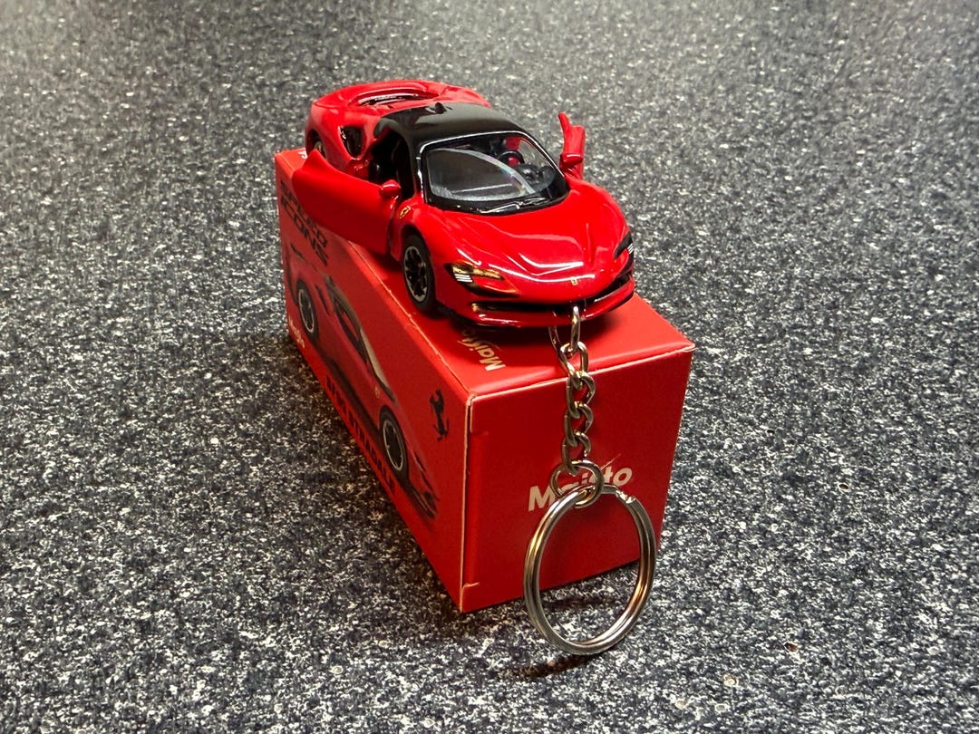 Fits Ferrari SF90 Stradale Keychain Red Hot Wheels Maisto - Etsy