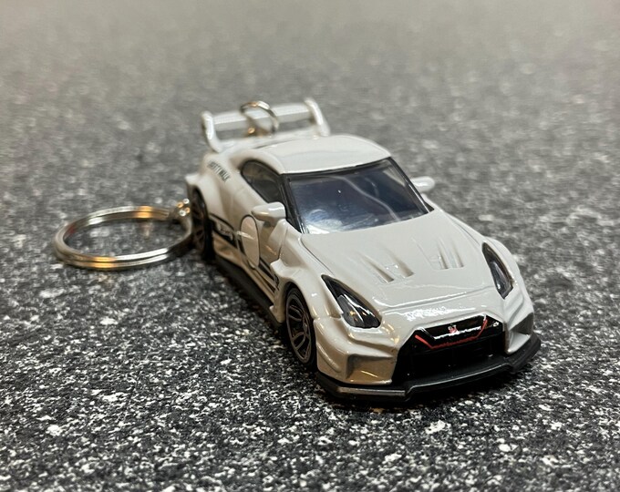Nissan GT-R R35 Gray Keychain Hot Wheels Matchbox GTR - Etsy